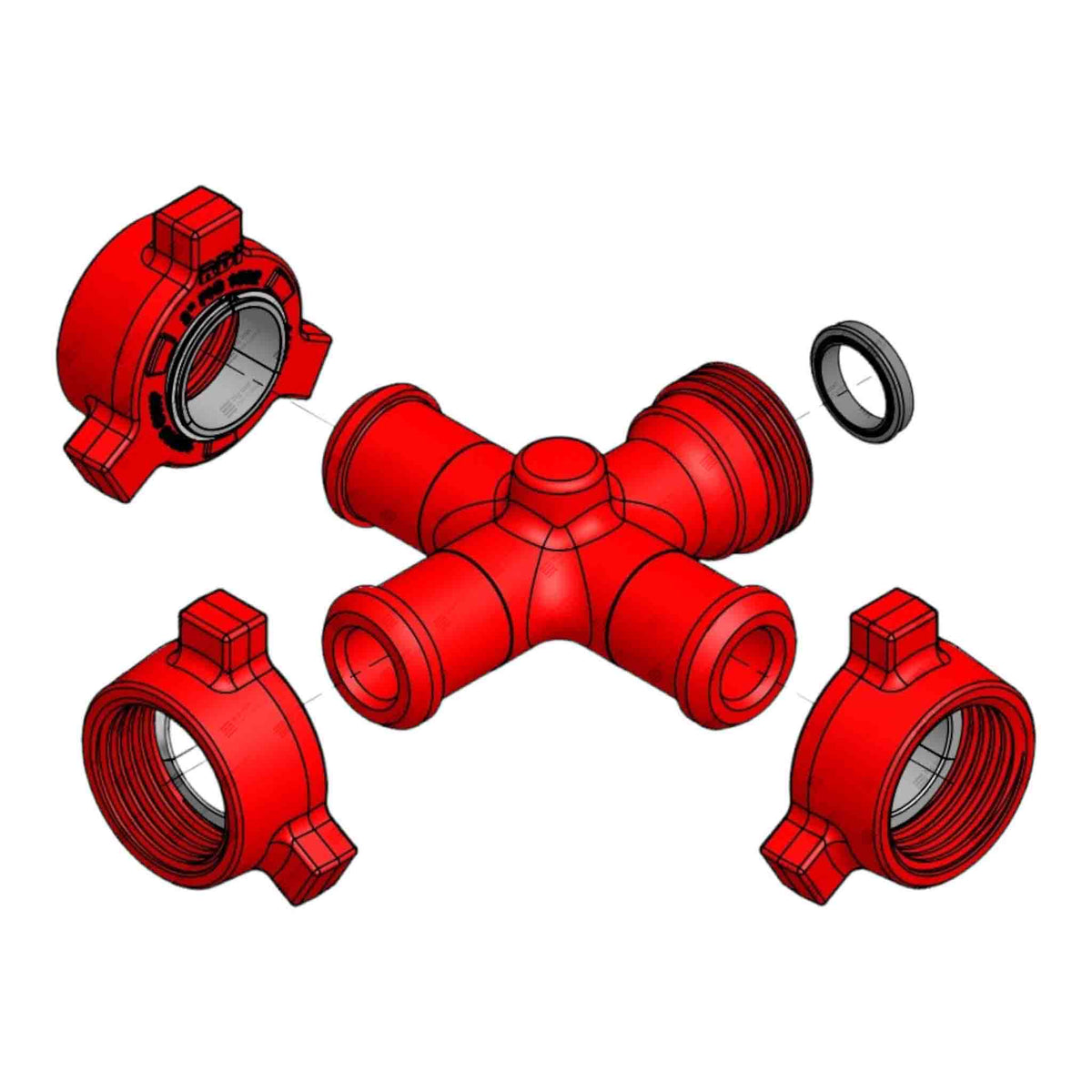 Cross, 2" 1502 MxMxMxF, 15000 psi, STD Service – Big Iron Flow Control