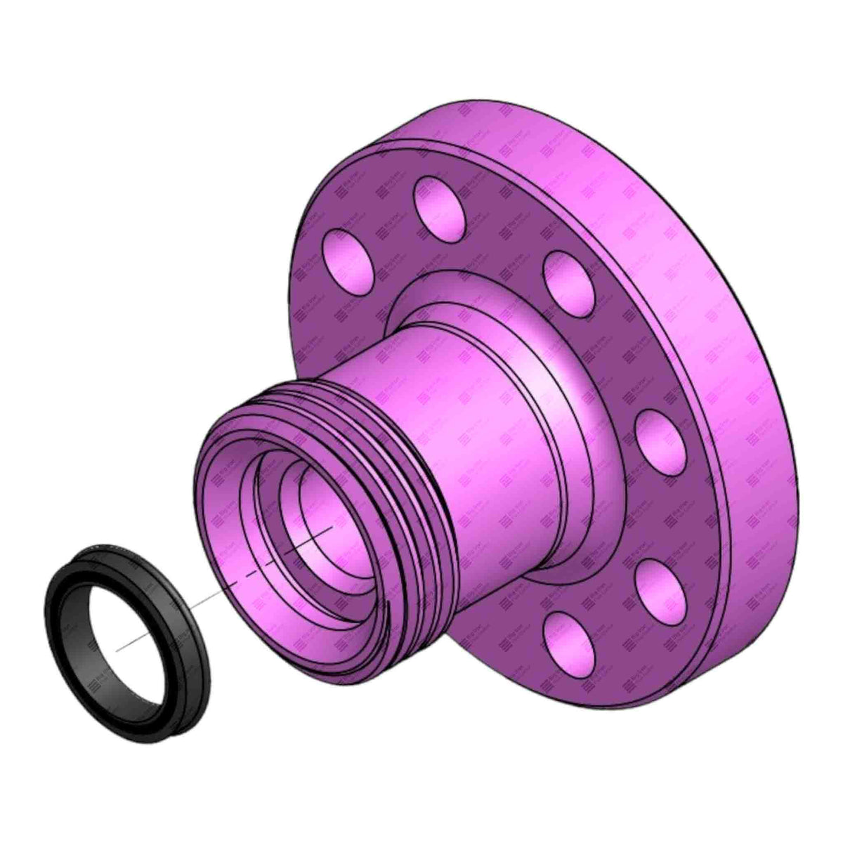 Flange Adapter, 2" 1500# RF x 2" 1502 F, 3705 psi, Sour Service – Big ...