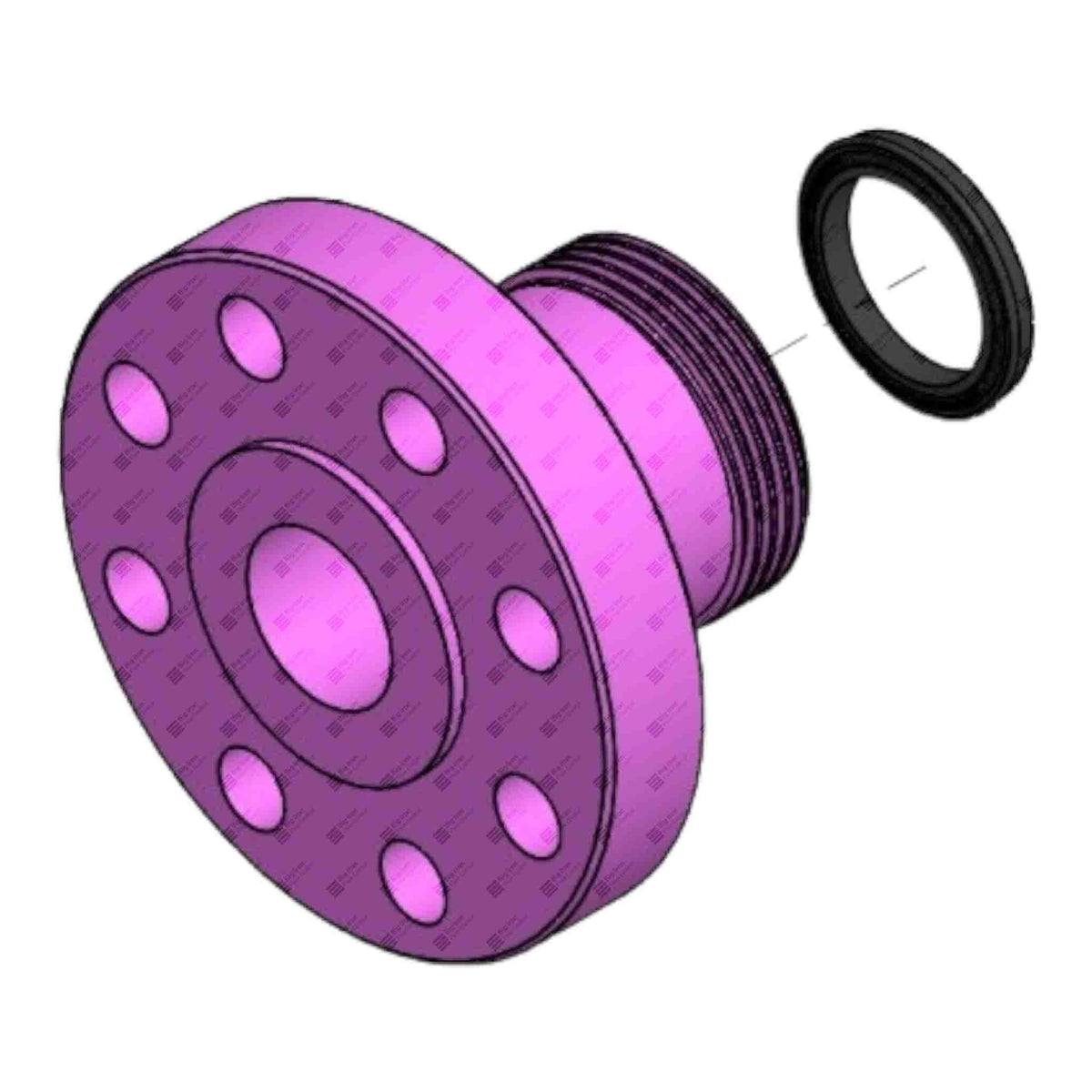 Flange Adapter, 3" 1500# RF x 3" 1502 F, 3705 psi, Sour Service – Big ...