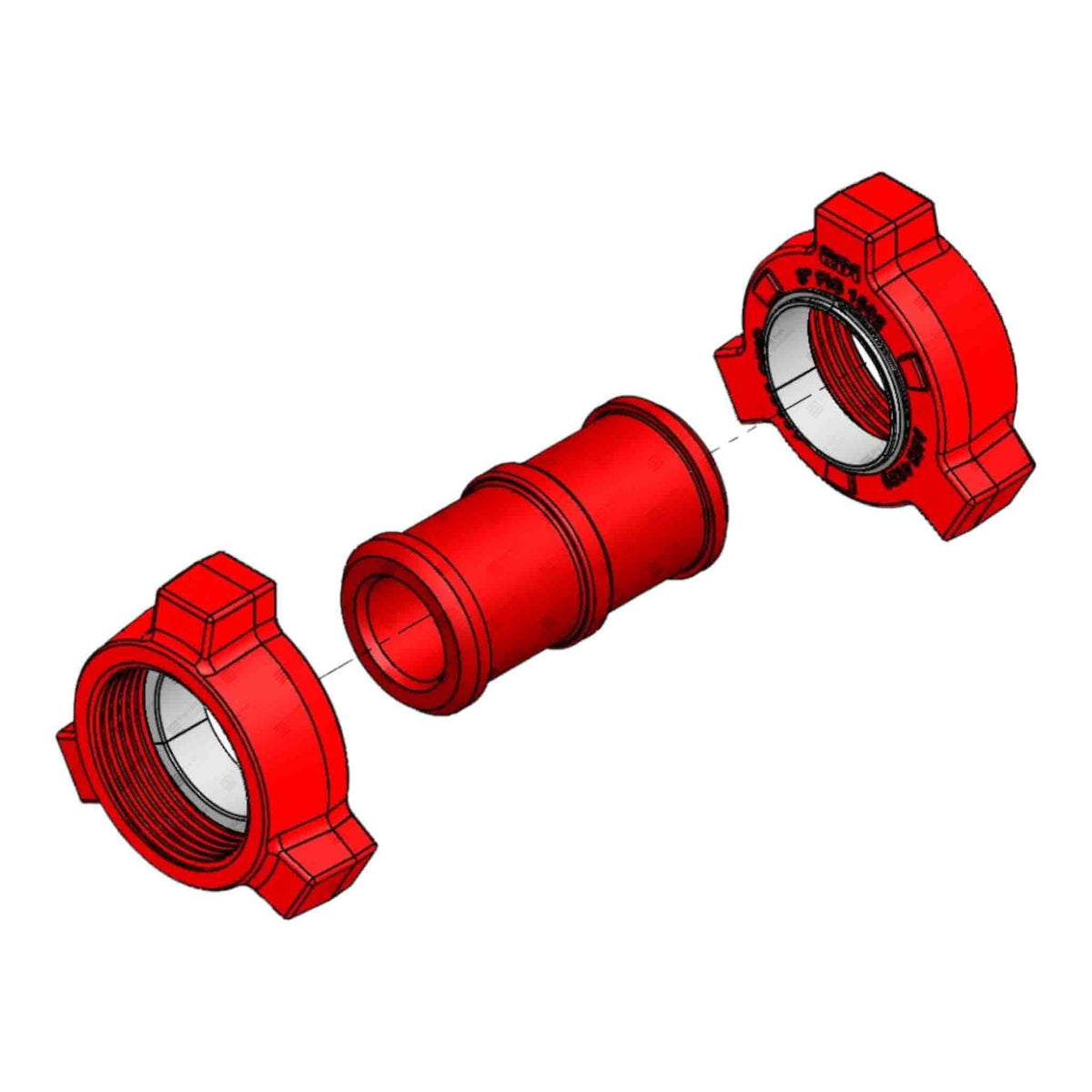 Crossover Union, 3” 1502 MxM, 15000 psi, STD Service – Big Iron Flow ...