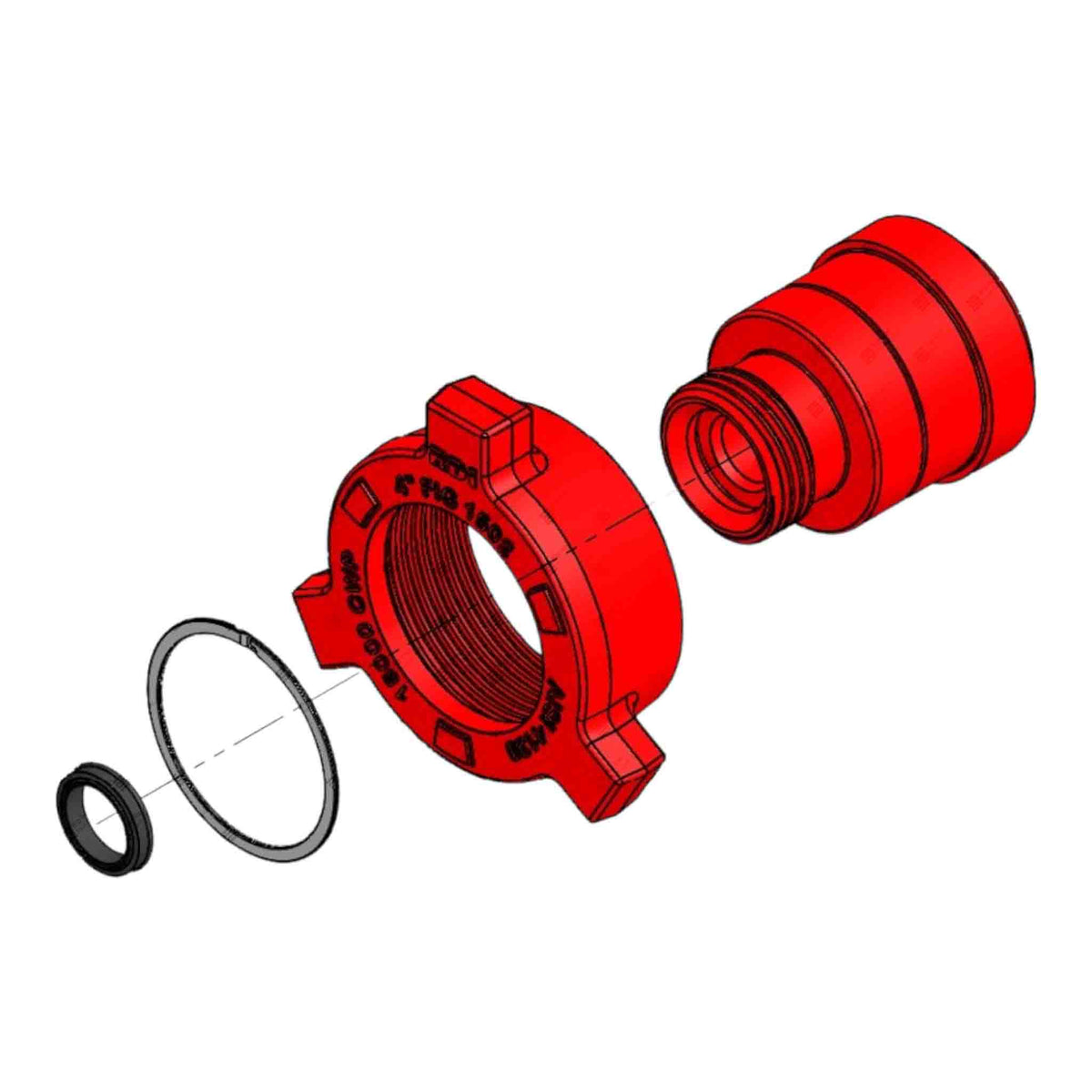 Crossover Union, 4" 1502 M x 2" 1502 F, 15000 psi, STD Service – Big ...