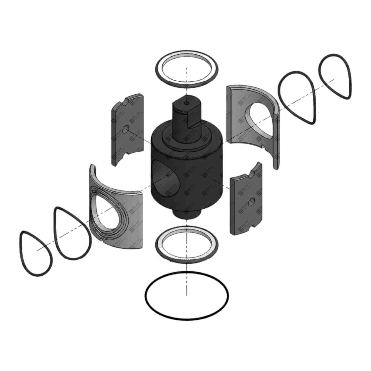 Plug Valve Repair Kit, Major, RDI TE, 3” 602/1502, Sour/STD Service ...