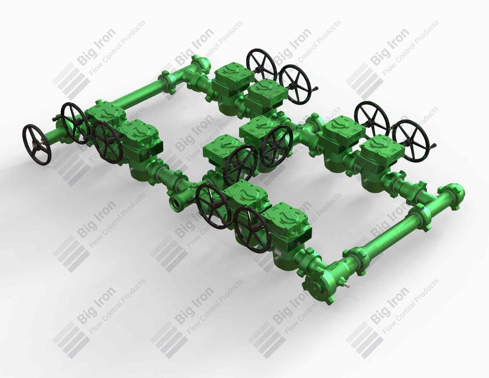 Manifold 3” Fig 1502 10 Plug Valve Single Stage W/1 Adjust- Able-1 Pos ...